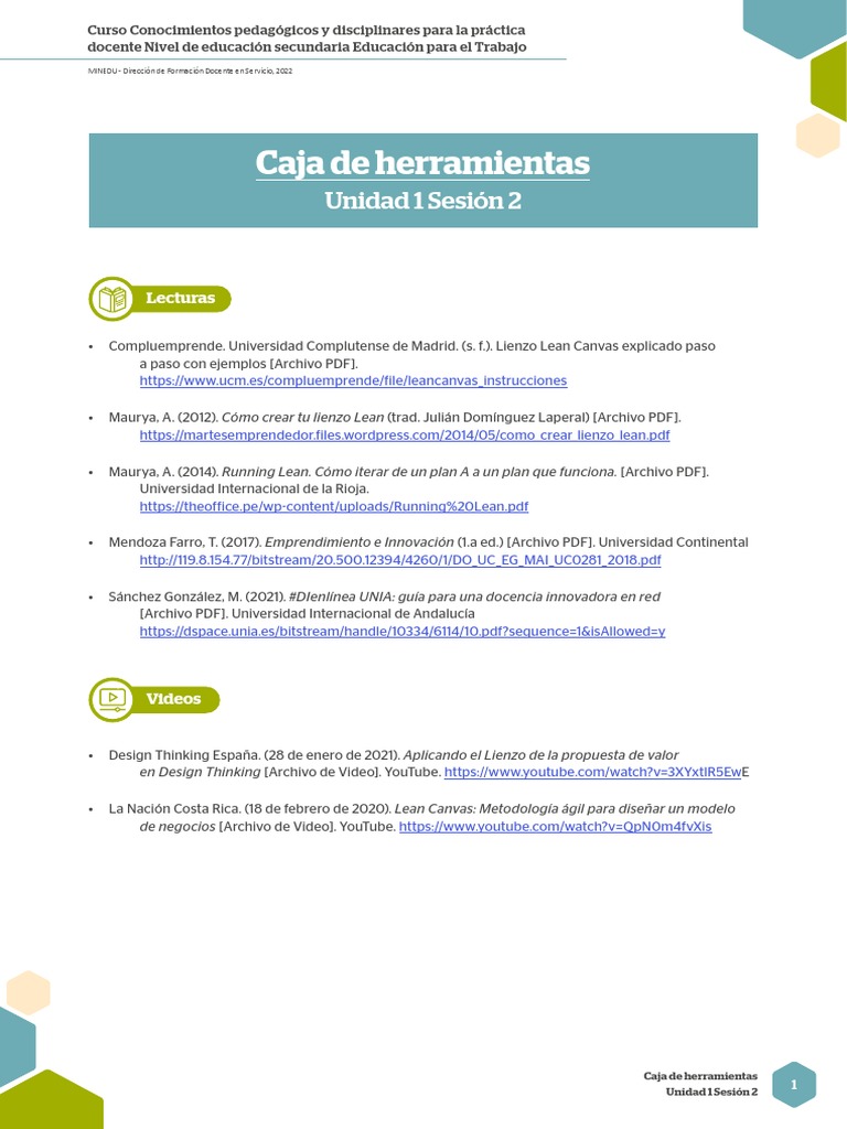 2 - Sesión 2 - Caja de Herram | PDF