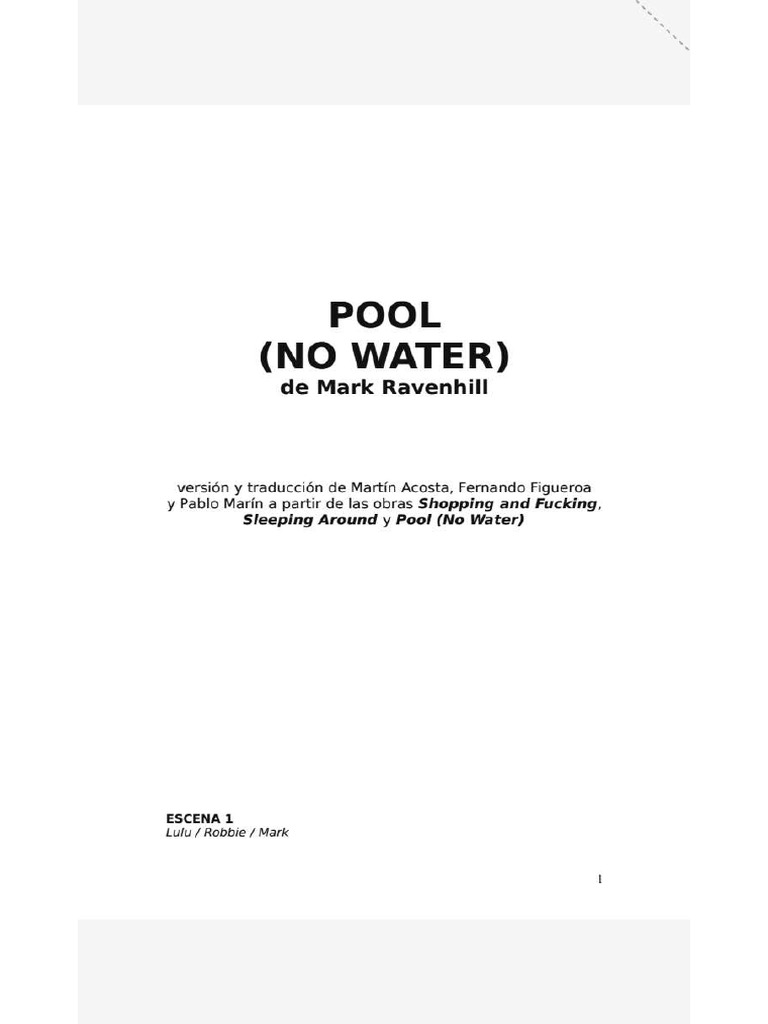 Pool (No Water) | PDF