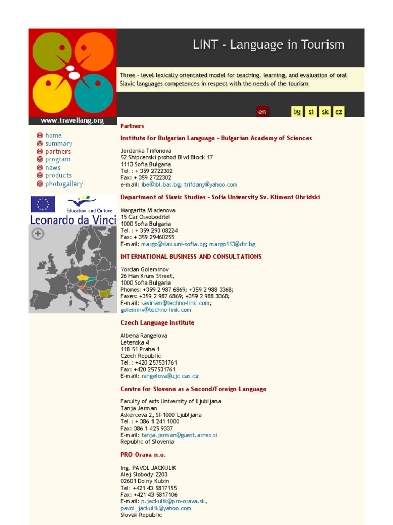 Language in Tourism | PDF