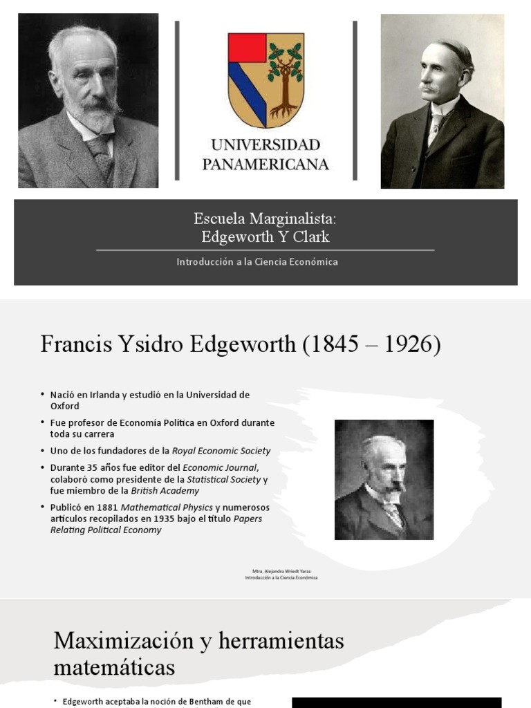 Contribuciones de Edgeworth a la Economía | PDF | Capital (economía ...