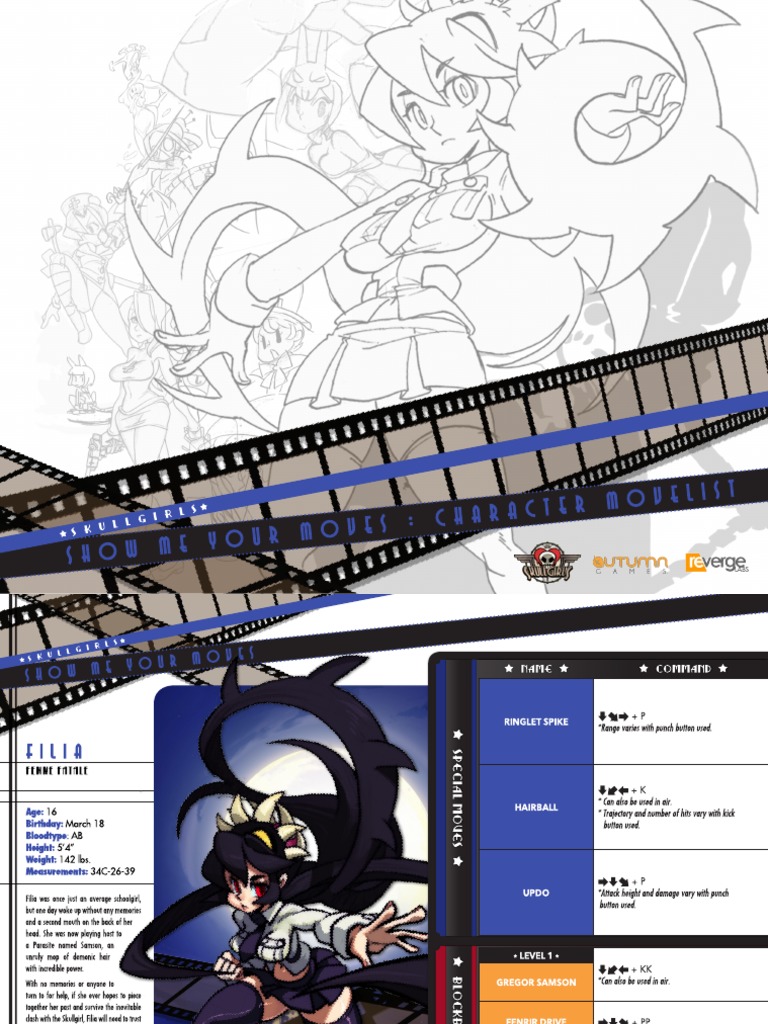 Skullgirls CharacterGuide EN ARCADE | PDF