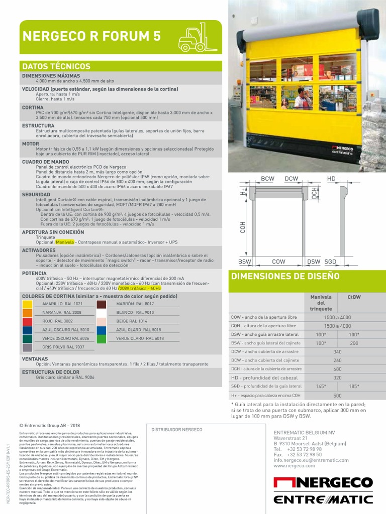 Nergeco R-Forum-5-technical-leaflet-ES | PDF