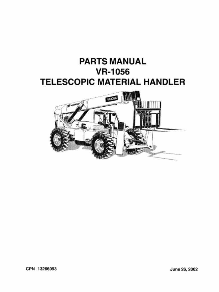 VR-1056 Telescopic Material Handler Parts Manual | PDF
