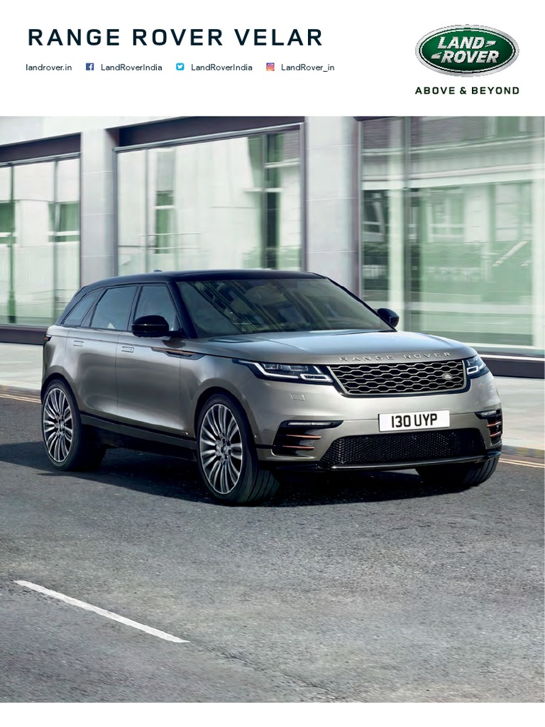 Range Rover Velar Spec Sheet Tcm297 736053 (1) | PDF | Anti Lock ...