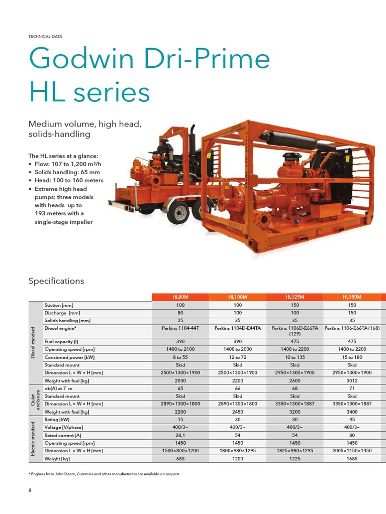 Godwin Electric Dri-Prime Pump Overview | PDF | Pump | Electrical ...