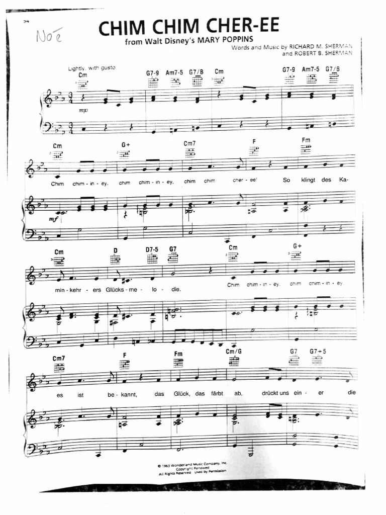 Chim chim cheree deutsch | PDF