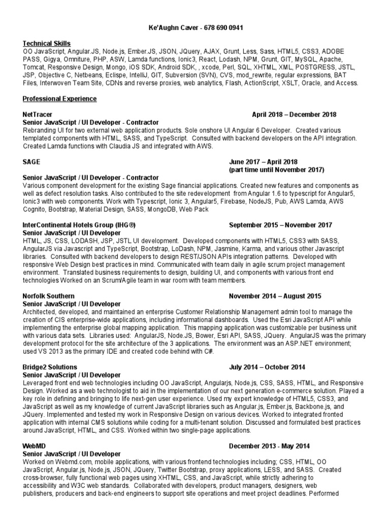 Keaughn Caver Pdf Angular Js Java Script 