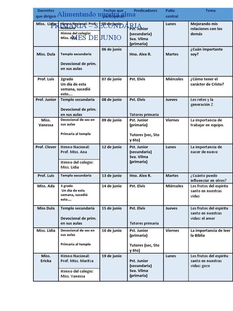 Devocional Junio | PDF