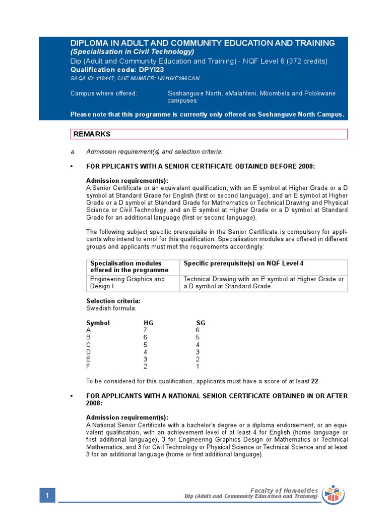 Dip AdultEducation (Civil) 2023 | PDF | Vocational Education ...