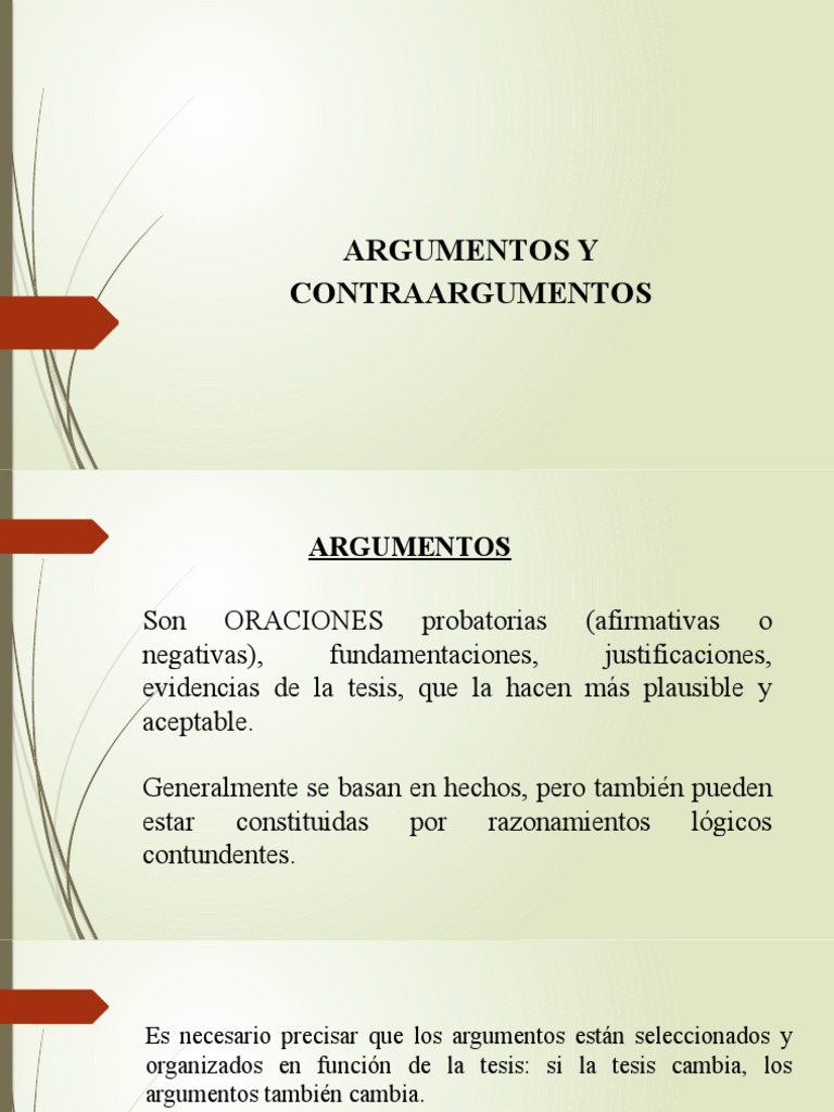 Argumentos y Contraargumentos | PDF | Argumento | Nicotina