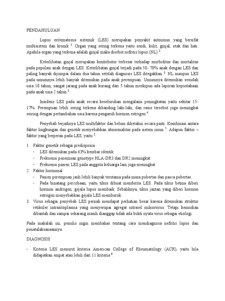 Nefritis Lupus pada Anak | PDF | Pengembangan Diri | Kesehatan Holistik