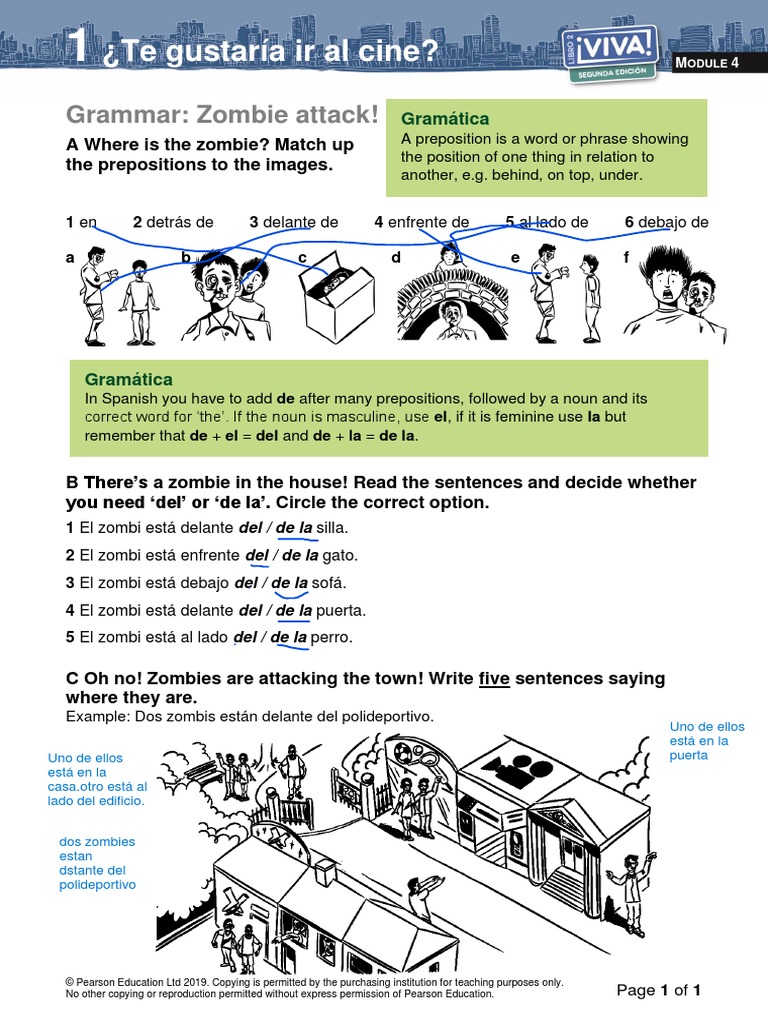 Y8 Spanish - Te Gustaria Ir Al Cine HW | PDF