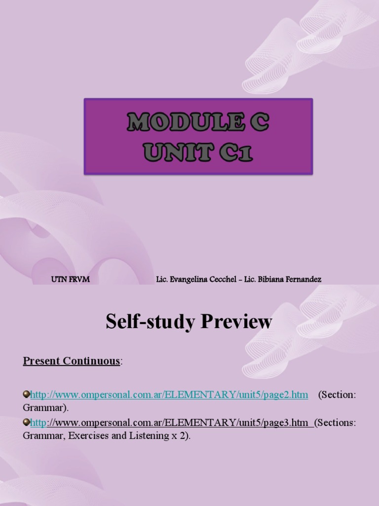 C1 Present Continuous - Present Simple VS Present Continuous | PDF ...