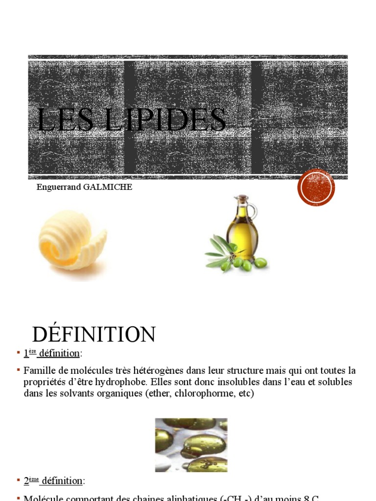Classification des lipides et leurs rôles | PDF | Lipide | Membrane ...