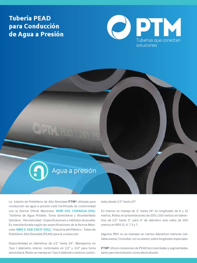 11-Tuberia-PEAD-Conduccion-Agua-Presion | PDF | Tubería (transporte de ...