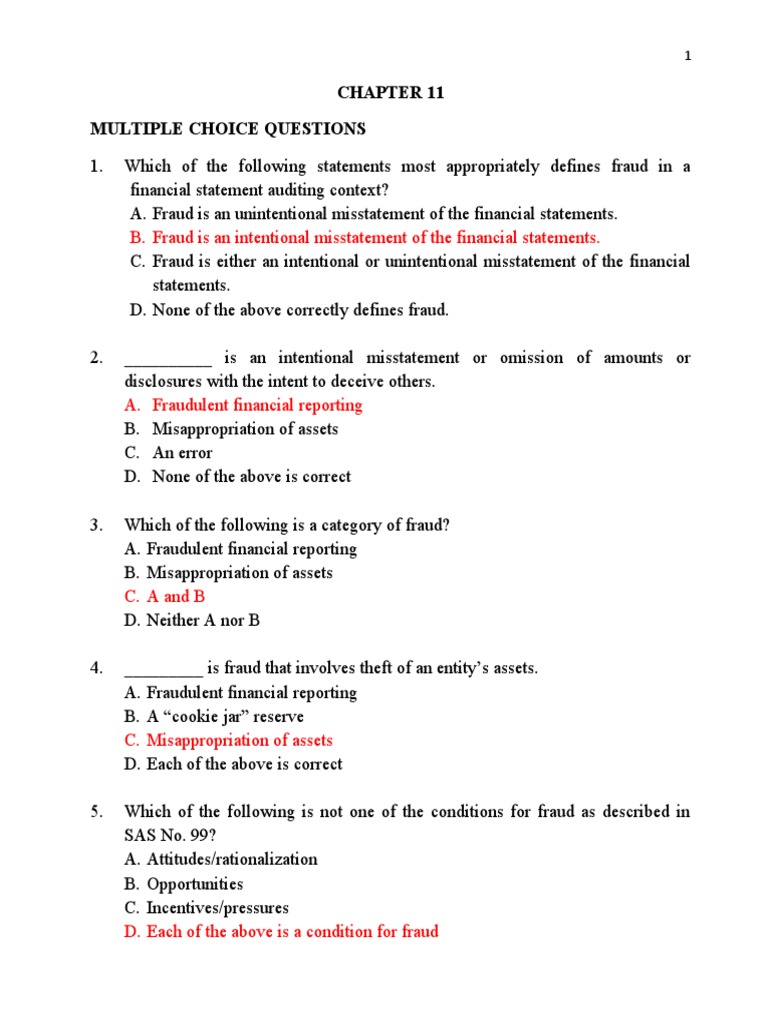 CHAP 11. Fraud Auditing | PDF | Audit | Financial Audit