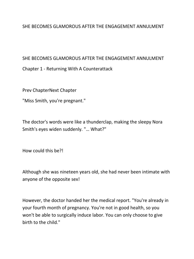 She Becomes Glamorous After The Engagement Annulment | PDF