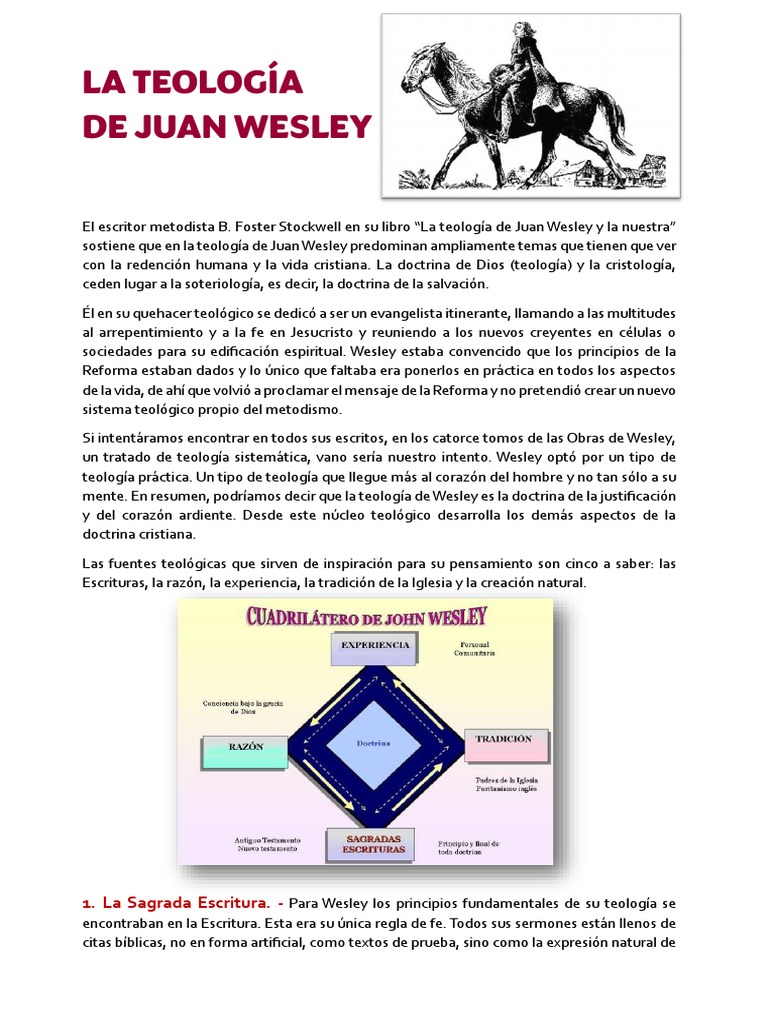 LA TEOLOGÍA DE JUAN WESLEY | PDF | Teología | Dios