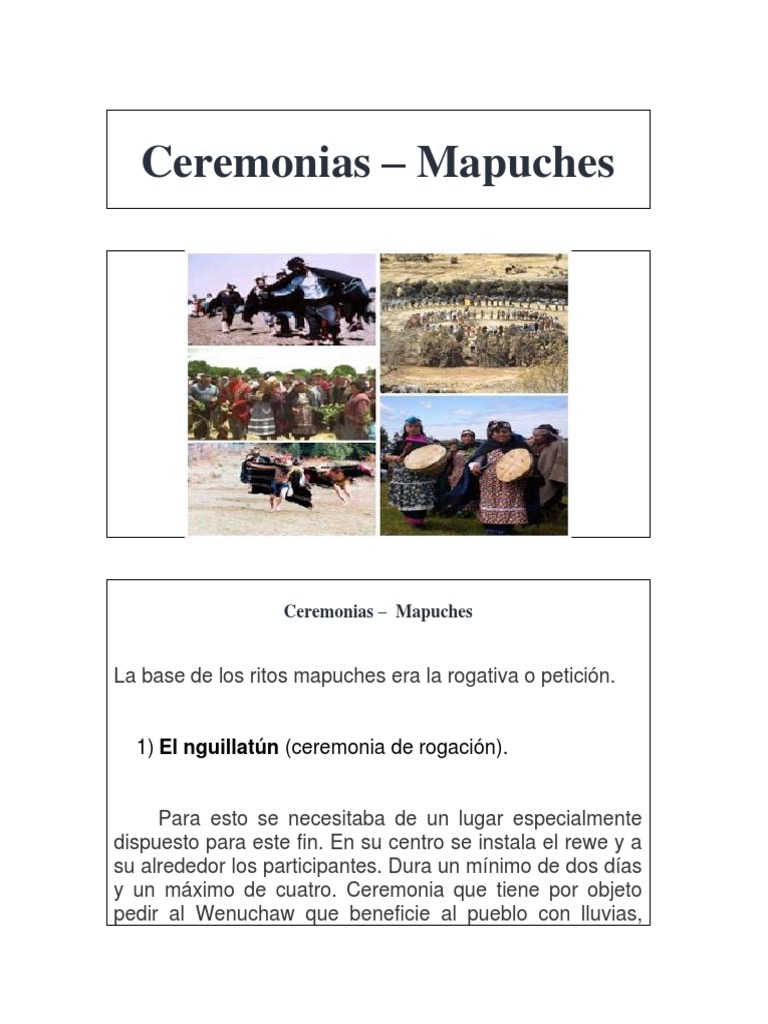 Ceremonias Mapuches | PDF