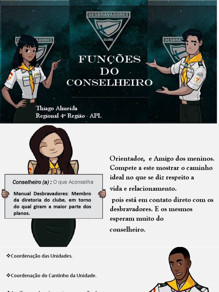 Função Do Conselheiro - Clube Desbravadores | PDF | Arte | Autoajuda