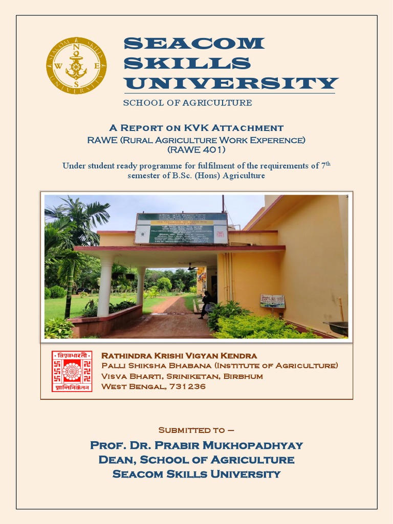 RAWE Report - KVK Attachment - Submitted To SSU | PDF | Weed | Pruning
