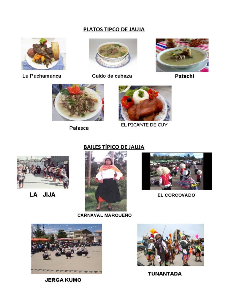 Platos Tipco de Jauja | PDF | Perú | Andes