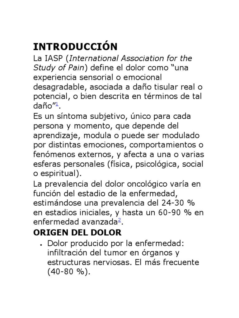 Dolor En Cuidados Paliativos Pdf Dolor Cuidados Paliativos