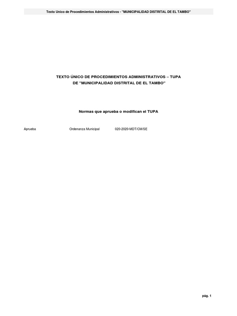 Tupa Completo - El Tambo202100 | PDF | Instituciones sociales