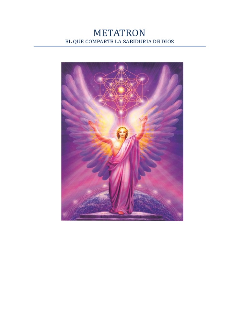 Arcangel Metatron | PDF | Oración | Divinidad