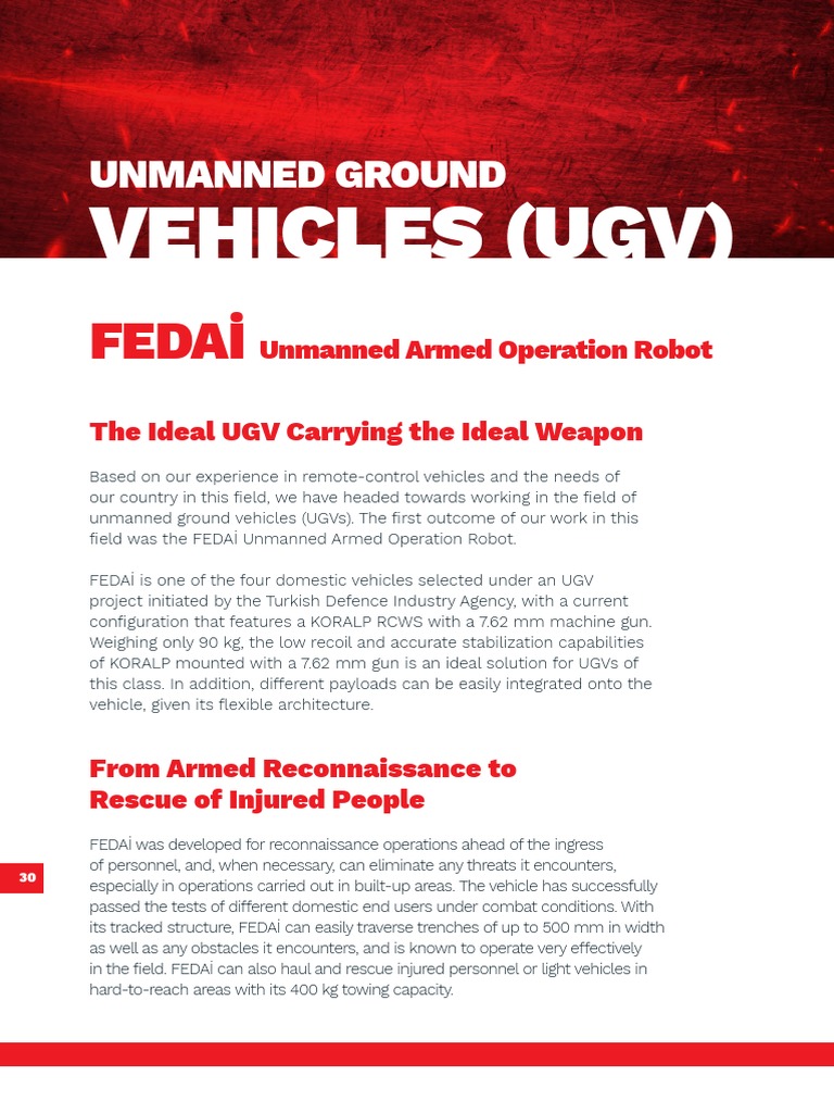 Vehicles (Ugv) : Fedai | PDF | Military Science | Transport