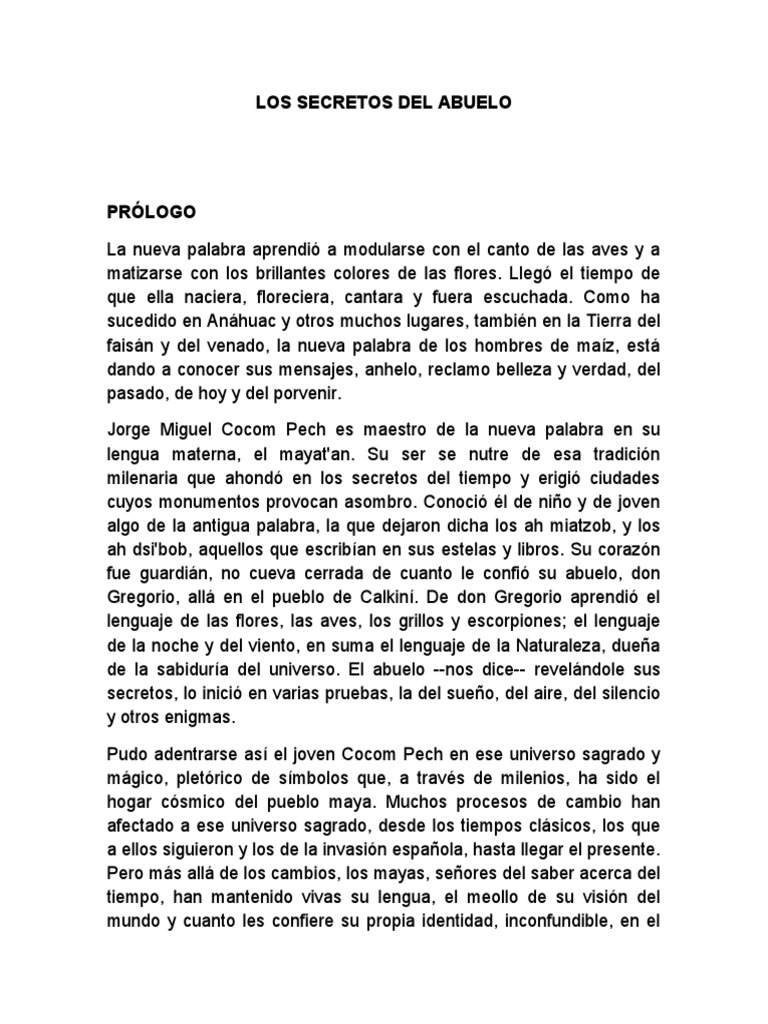 Los Secretos Del Abuelo | PDF | Libélula | Sueño