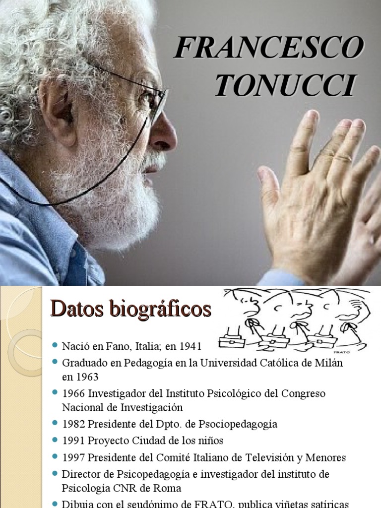 Presentacion Tonucci | PDF | Método científico | Conocimiento