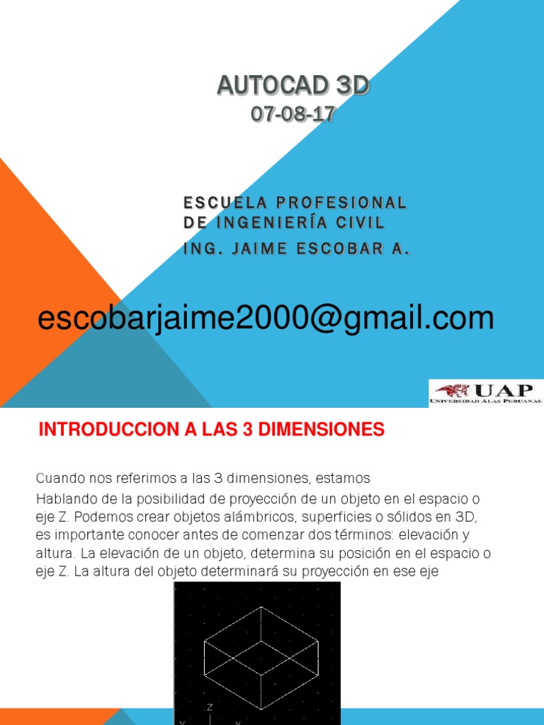 Autocad 3D Semana15 | PDF | Álgebra de Boole | Enseñanza de matemática