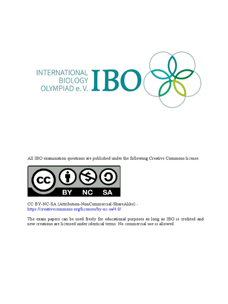 IBO 2016 Theoretical Test Overview | PDF | Heart | Kinase