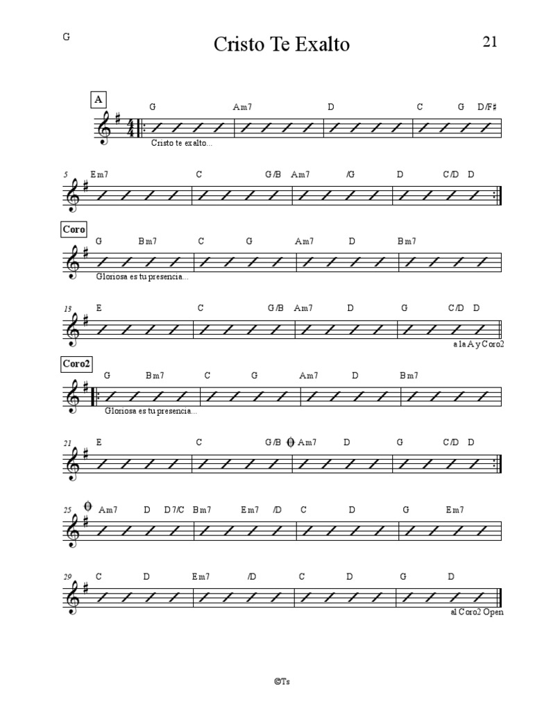 21.cristo Te Exalto | PDF