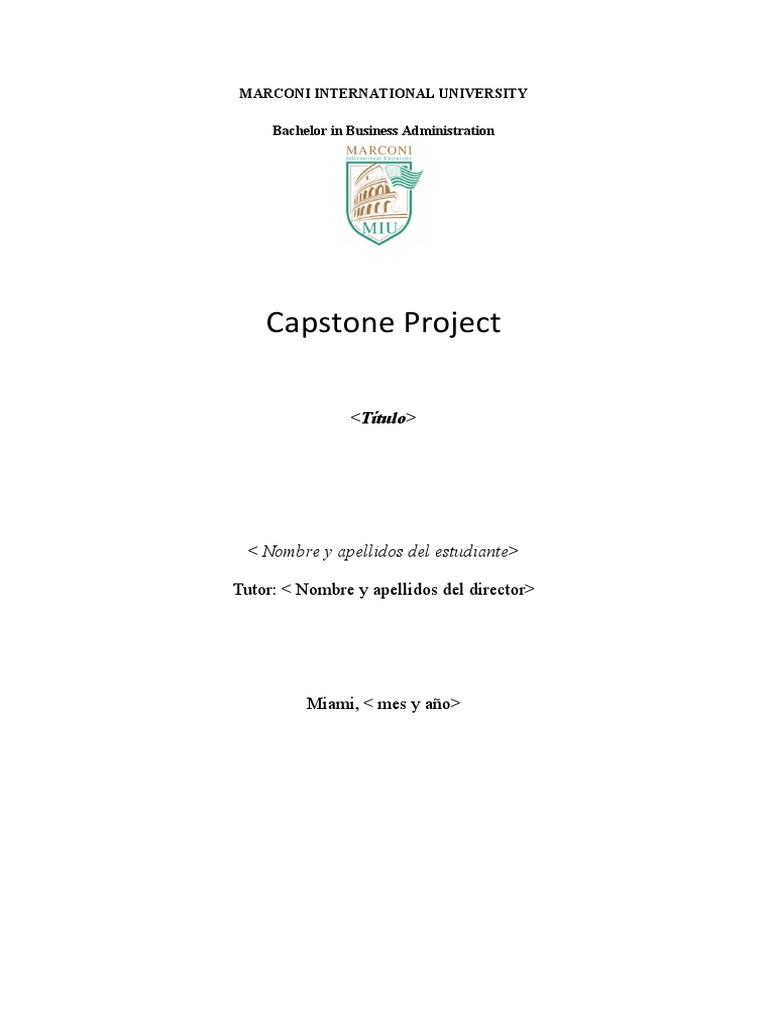 MIU Plantilla CapstoneProject | PDF | Metodología | Science