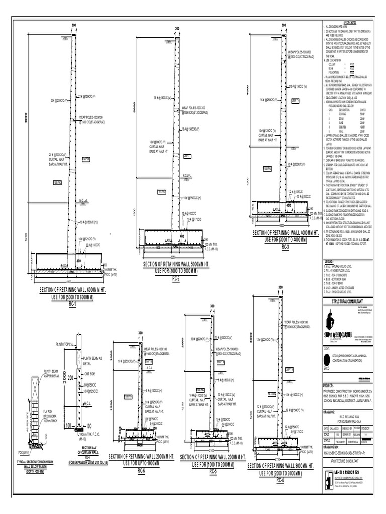 Retaning Wall | Download Free PDF | Beam (Structure) | Components