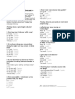 PSQI Scale | PDF