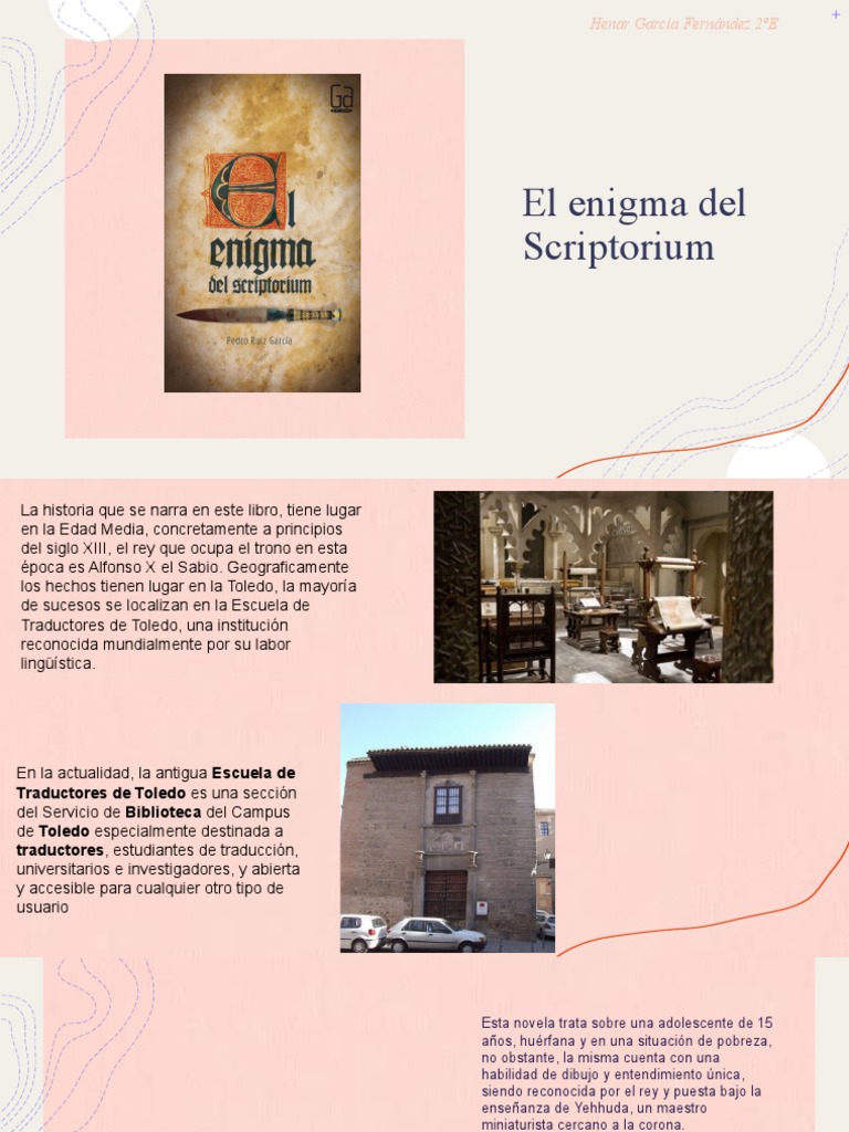 El Enigma Del Scriptorium (Sociales) Henar García Fernández 2ºE | PDF | Cuero
