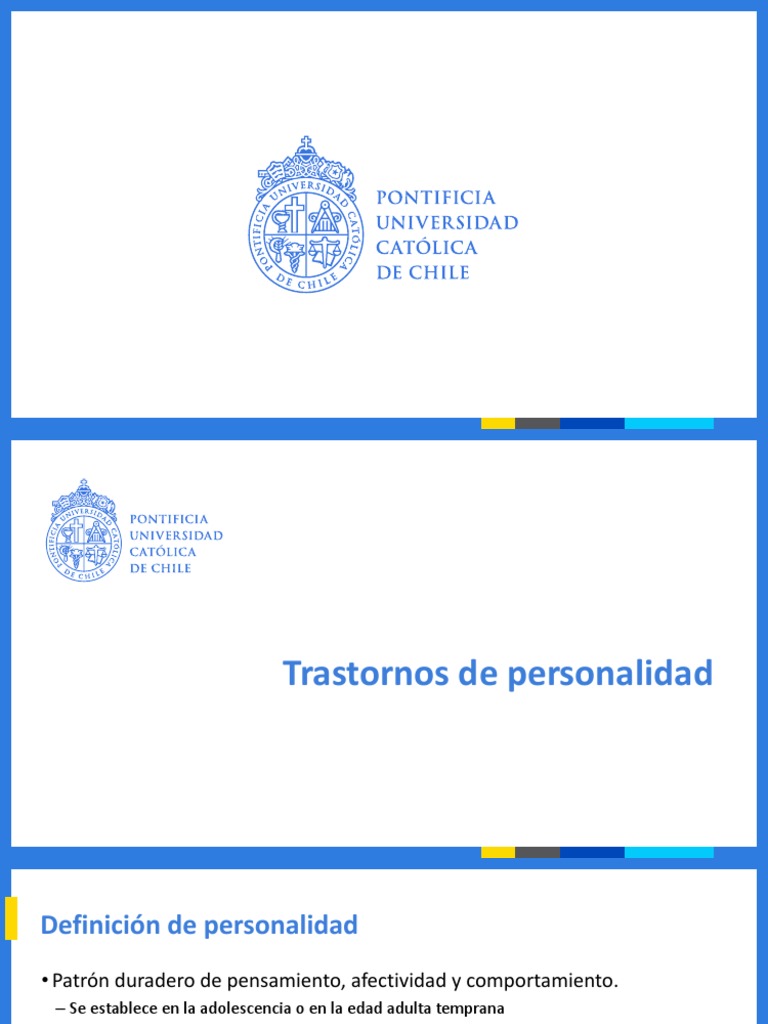 Clase 12. Trastornos de Personalidad | PDF | Desorden de personalidad ...