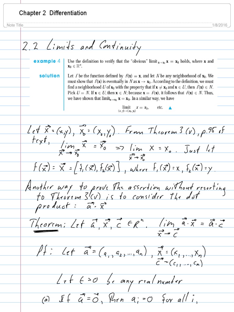 Marsden - Vector Calculus, 6th Ed, Notes On Text | PDF | Science ...