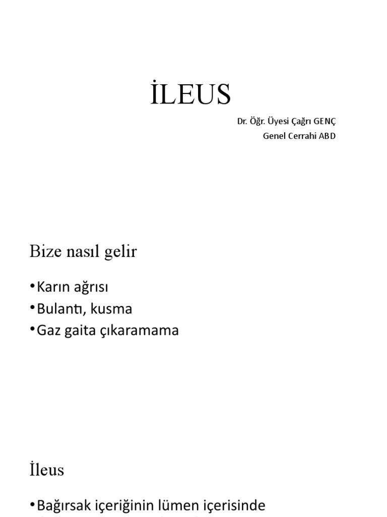 İLEUS | PDF