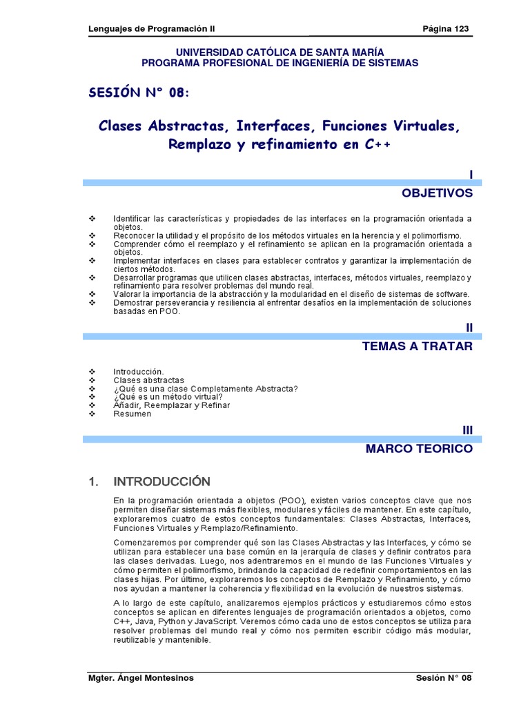 Guía de Prácticas de Lenguajes de Programación II #08 - 2023 | PDF | C ...