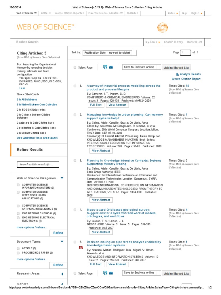 Improving The Organizational Memory | PDF | Information | Computer Science