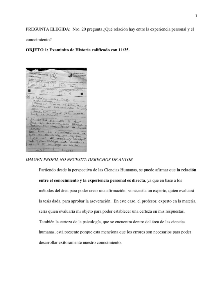 Exposicion TDC Final | PDF | Experiencia | Conocimiento