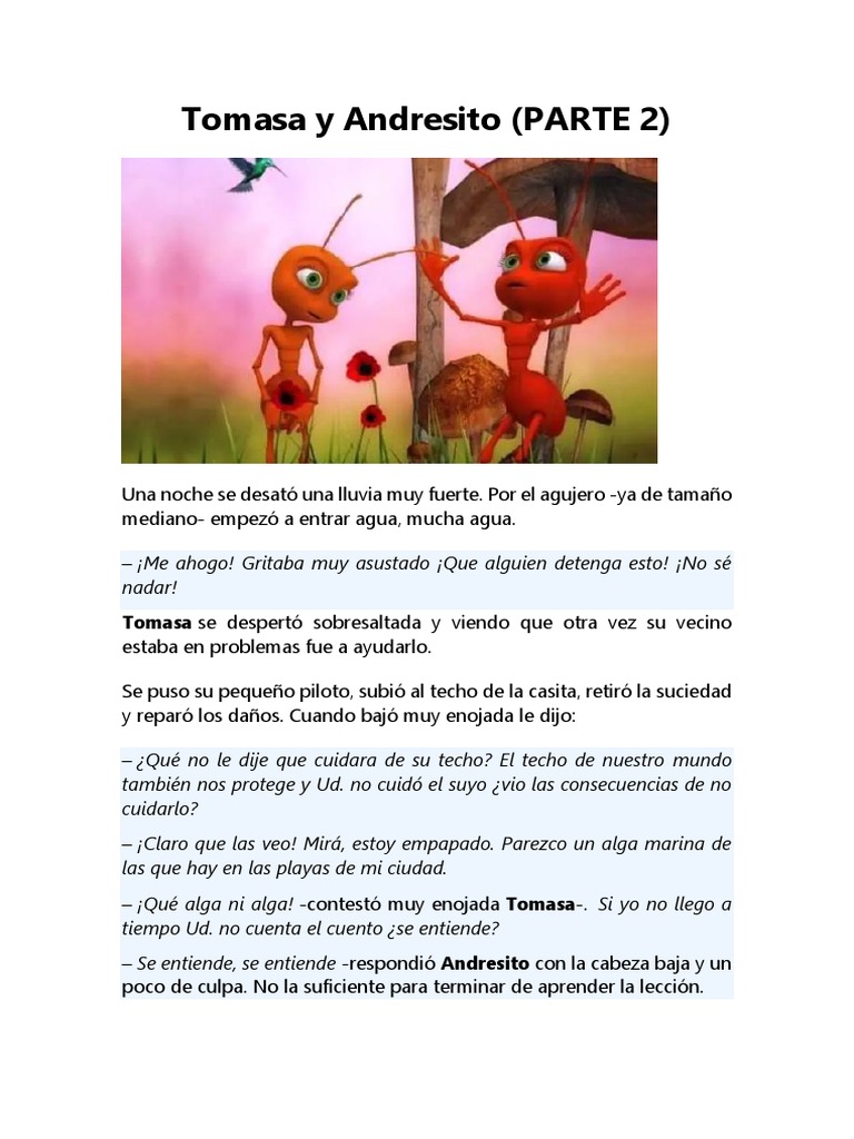 Lecciones de Tomasa y Andresito | PDF