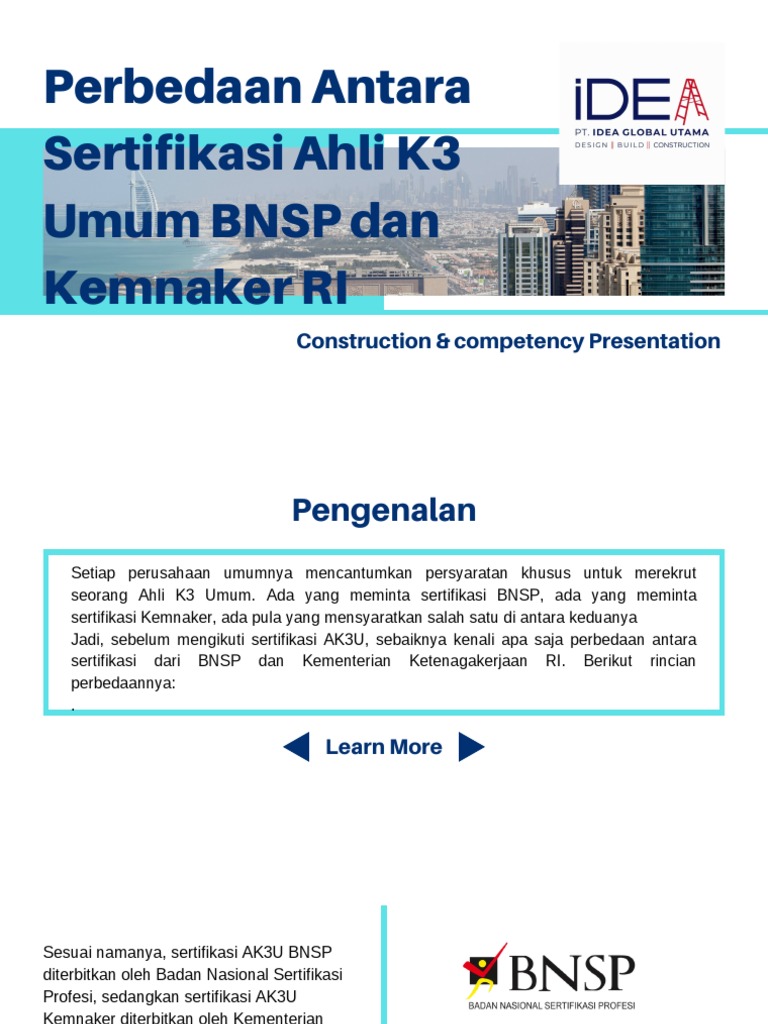 Perbedaan SKK BNSP Dan Kemenaker | PDF | Teknologi & Rekayasa