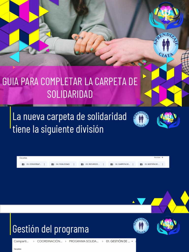 Guía para la carpeta del programa solidaridad | PDF | Informática
