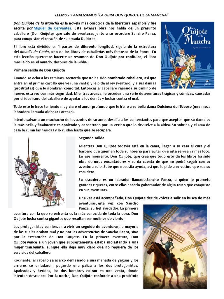 Don Quijote de La Mancha | PDF | Don Quijote