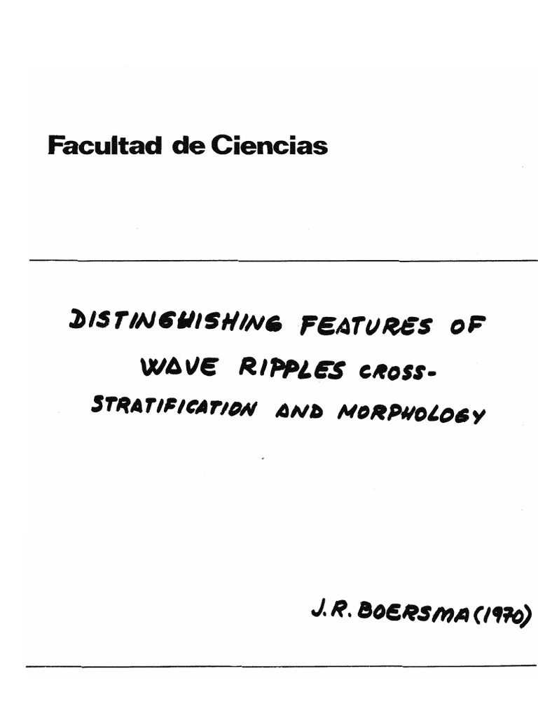 Distinghishing Features of Wave Ripples Cross-Stratification and ...